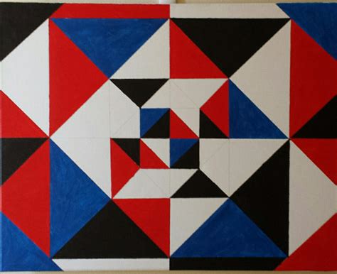 Geometric Abstraction Painting By James Clarke