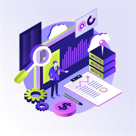 Premium Vector Gradient Data Visualization Design