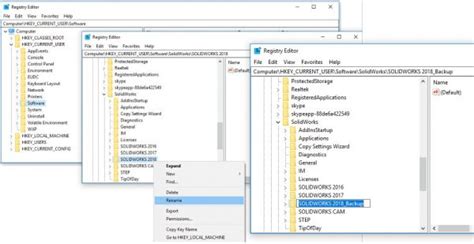How To Reset SOLIDWORKS By Resetting The Registry Entries