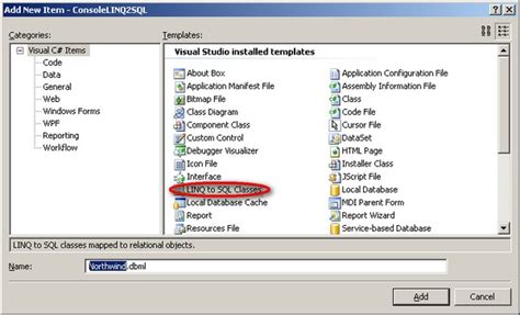 Querying Sql Server Databases Using Linq To Sql