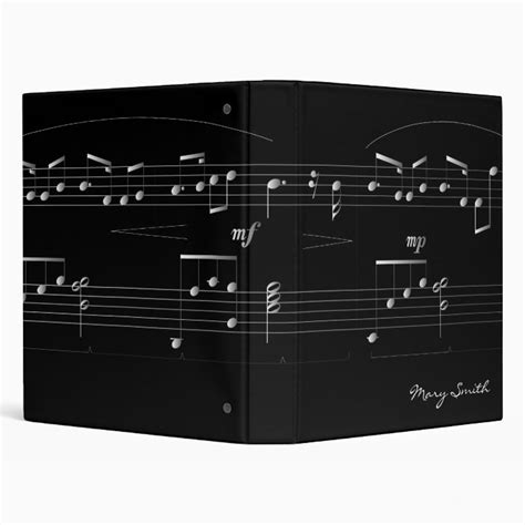 Classy Customizable Music Binder 1 Zazzleca