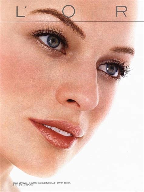 Milla Jovovich For Loreal Milla Jovovich Beauty Advertising Beauty