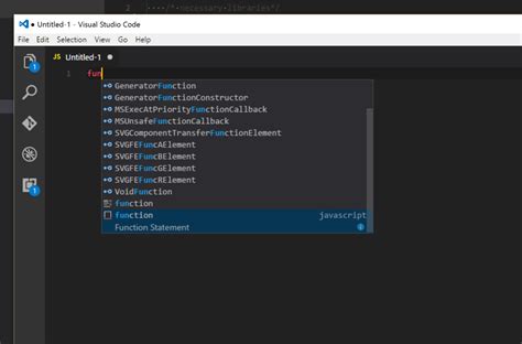 Javascript Vs Code On Tab Statements Stack Overflow
