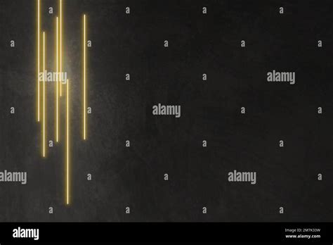 Yellow Glowing Lines On Black Background Vector Stock Vector Image And Art Alamy