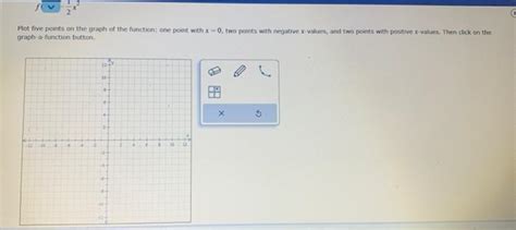 Solved Plot Five Points On The Graph Of The Function One