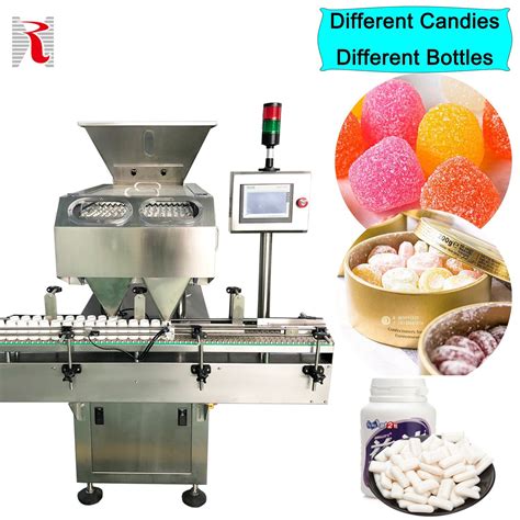 Automatic Electronic Counter Filling Bulk Counting Bottling Machine For Milk Tablet Button Pill