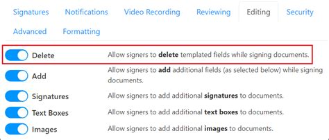 How To Delete Templated Fields While Signing Documents In Vsr And In