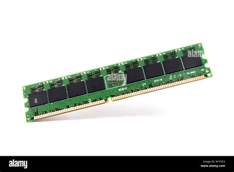 Close Up View Of A Personal Computer Memory Chip Isolated On A White Background Stock Photo Alamy