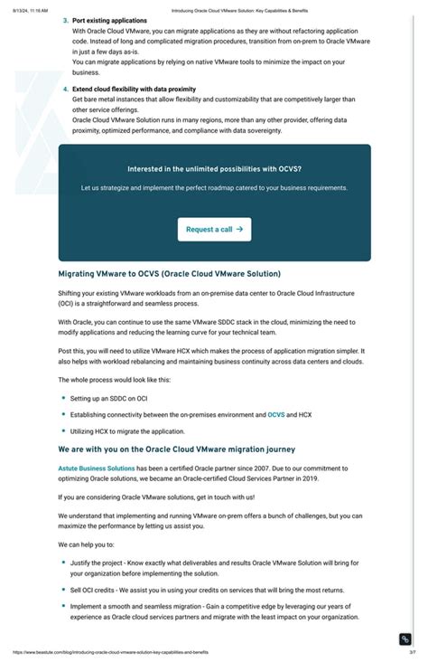 Introducing Oracle Cloud Vmware Solution Key Capabilities And Benefits Pdf
