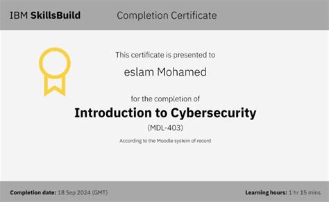 Eslam Mohamed On Linkedin Cybersecurity Ibm Continuouslearning