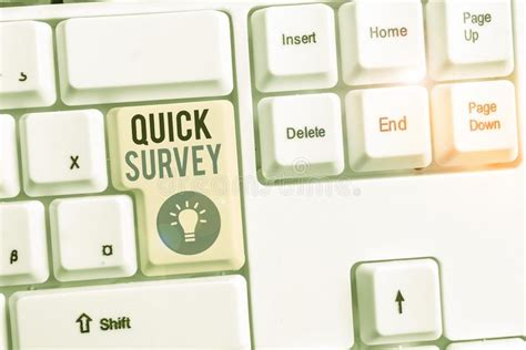 Word Writing Text Quick Survey Business Concept For Questionnaire That The Target Audience Can