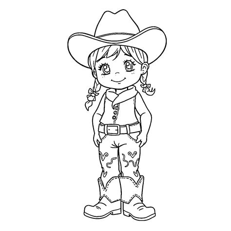 Best Cowgirl Coloring Pages Free Printable Pdf
