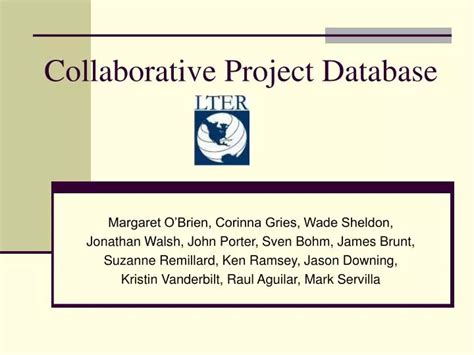 Ppt Collaborative Project Database Powerpoint Presentation Free Download Id6082889