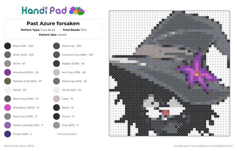 Past Azure Forsaken Fuse Bead Pattern Kandi Pad Kandi Patterns