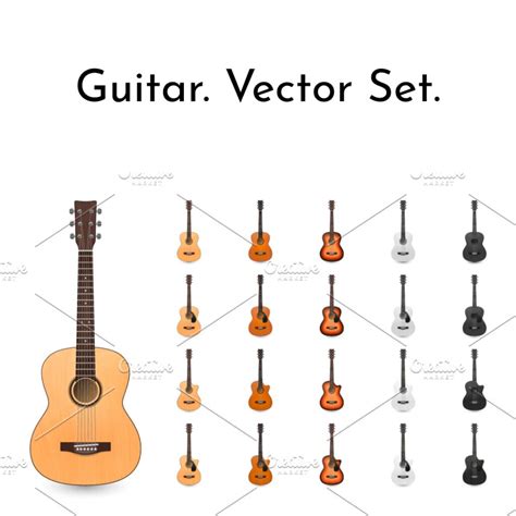 Guitar Vector Set Masterbundles