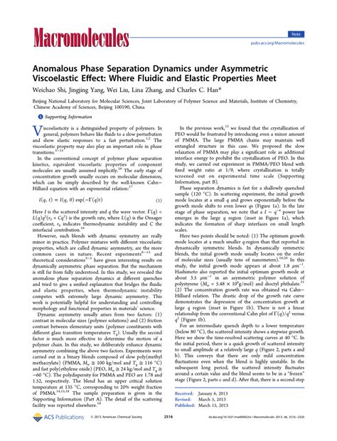 pdf anomalous phase separation dynamics under asymmetric viscoelastic