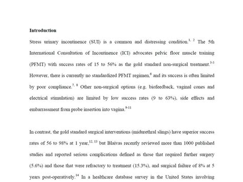 Pelvi Up Study Report Year Follow Up Double Blind