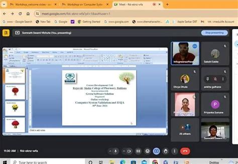Workshop On ‘computer System Validation And Itqa In Association With Green Software Solution