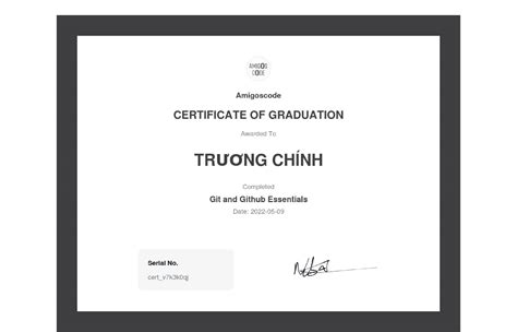 GitHub Ninehnineh Certificate