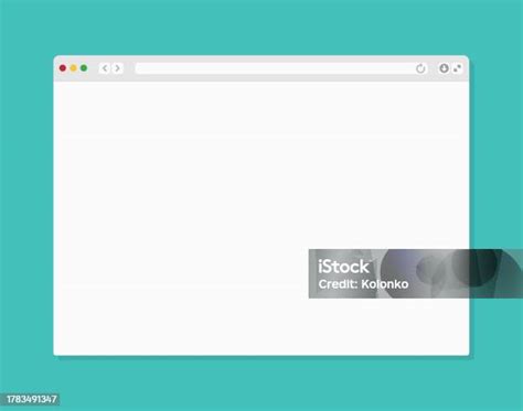 Jendela Browser Web Desain Template Bingkai Komputer Atau Internet Dari