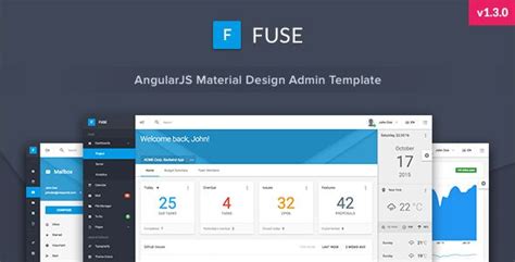 Fuse Angular Admin Template Material Design Google Material Design Website Template Design