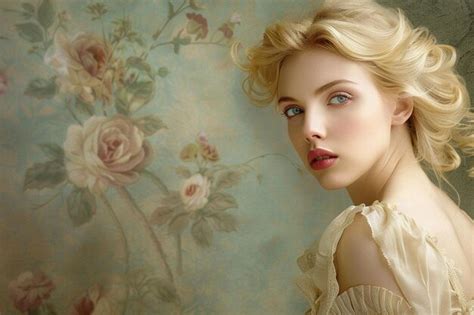 Scarlett Johansson Photo Walipaper In The Style Premium Ai Generated