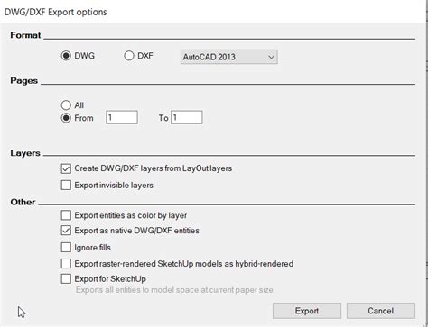Layout Hangs Up With Dwg Export Layout Sketchup Community