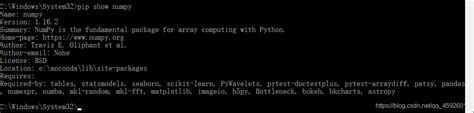 Python中numpy版本更新问题numpy修改numpy的版本怎么改 Csdn博客