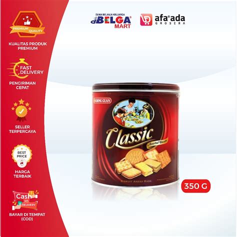 Jual Khong Guan Asst Biscuit Classic Kemasan Kaleng Berat Bersih 350g