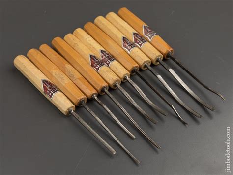 Ten Dastra German Carving Gouges With Decals 88642 Jim Bode Tools