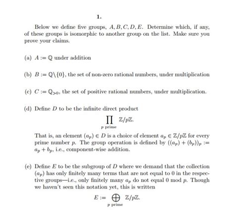 1 below we define five groups a b c d e