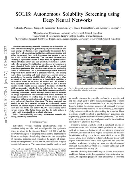 solis autonomous solubility screening using deep neural networks deepai
