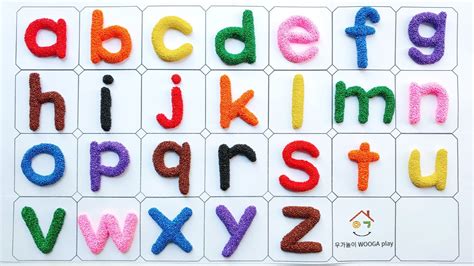 점선 Alphabet 따라 색깔 클레이로 소문자 Alphabet A부터 Z까지 만들기 Playdoh로 Alphabet 쓰기 Abc송 Youtube