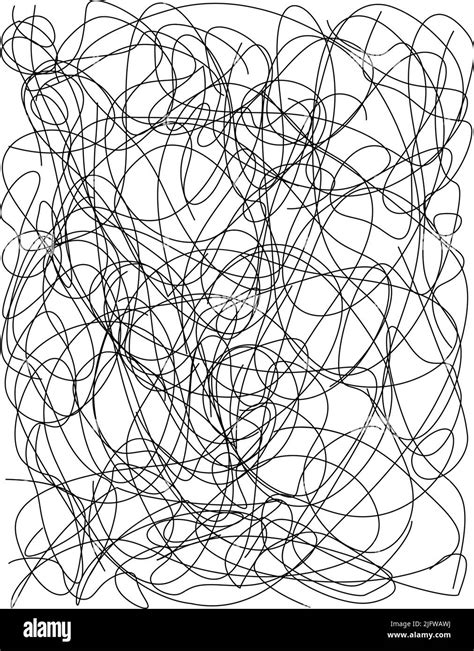 Random Abstract Chaotic Lines Pattern Vector Art Illustration Stock Vector Image And Art Alamy