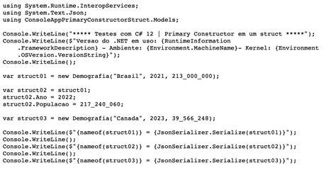 Novidades Do C 12 Utilizando Primary Constructors Em Classes E Structs Imasters