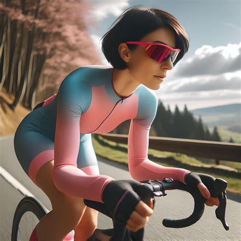 Download Ai Generated Woman Cycling Royalty Free Stock Illustration