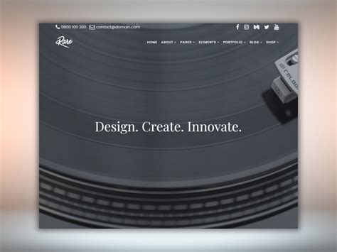 Rare Wordpress Theme And Website Builder Template By Visualmodo By