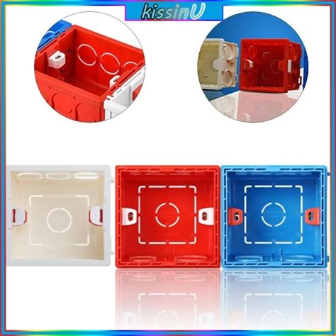 Kiss Plastic White Switch Protections Box 86 Type Universal Switch Socket Wire Slot Box Surfaces