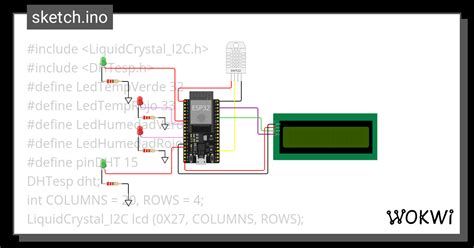 Sensor DHT11 22 Wokwi ESP32 STM32 Arduino Simulator