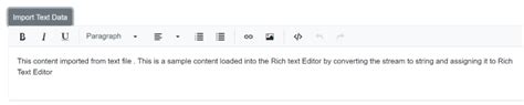 Import And Export In Richtexteditor Syncfusion