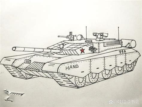 中国99a主战坦克的简笔画 图文（精选18张）简笔画图片大全