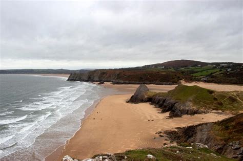 Premium Photo Pobbles And Three Cliffs Bay Gower Peninsula