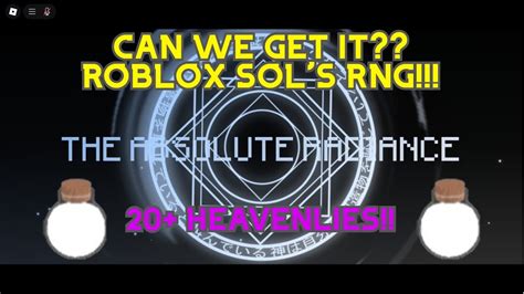 Popping Potions For Luminosity Roblox Sols Rng Youtube