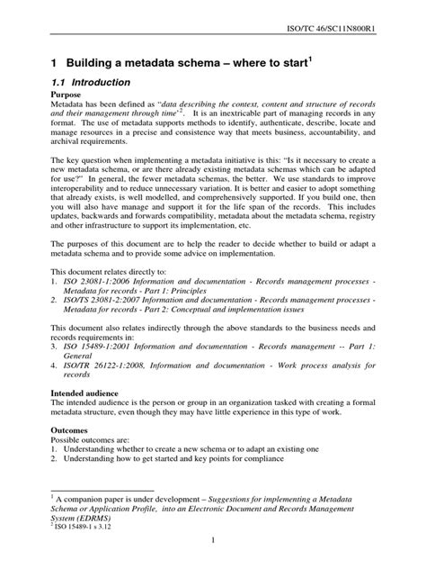 N800r1 Where To Start Advice On Creating A Metadata Schema Download Free Pdf Metadata