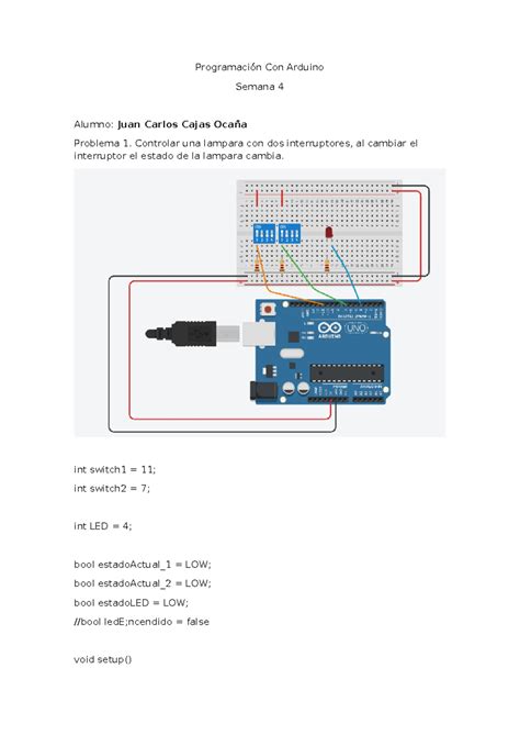 programación con arduino programación con arduino semana 4 alumno