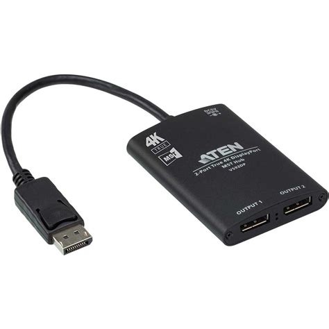 ATEN VS92DP 2 Port True 4K DisplayPort Single Multi Stream Transport Hub