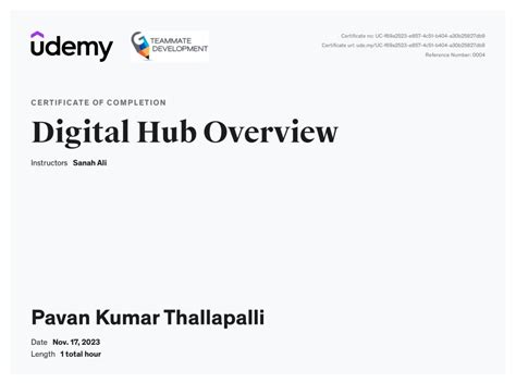 Pavan Kumar Tvss On Linkedin Udemy Course Completion Certificate
