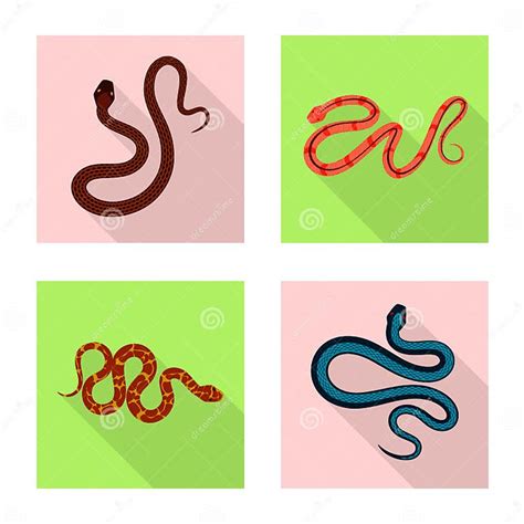 Vector Design Of Skin And Reptile Sign Collection Of Skin And Danger Vector Icon For Stock