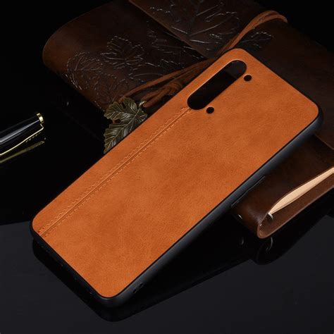 Oppo Find X2 Lite Hoesje Kunstleren Coating Hybride Geel GSMpunt Nl