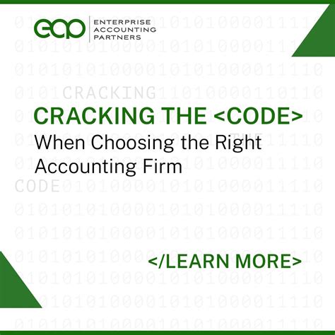 Enterprise Accounting Partners On Linkedin Cracking The Code